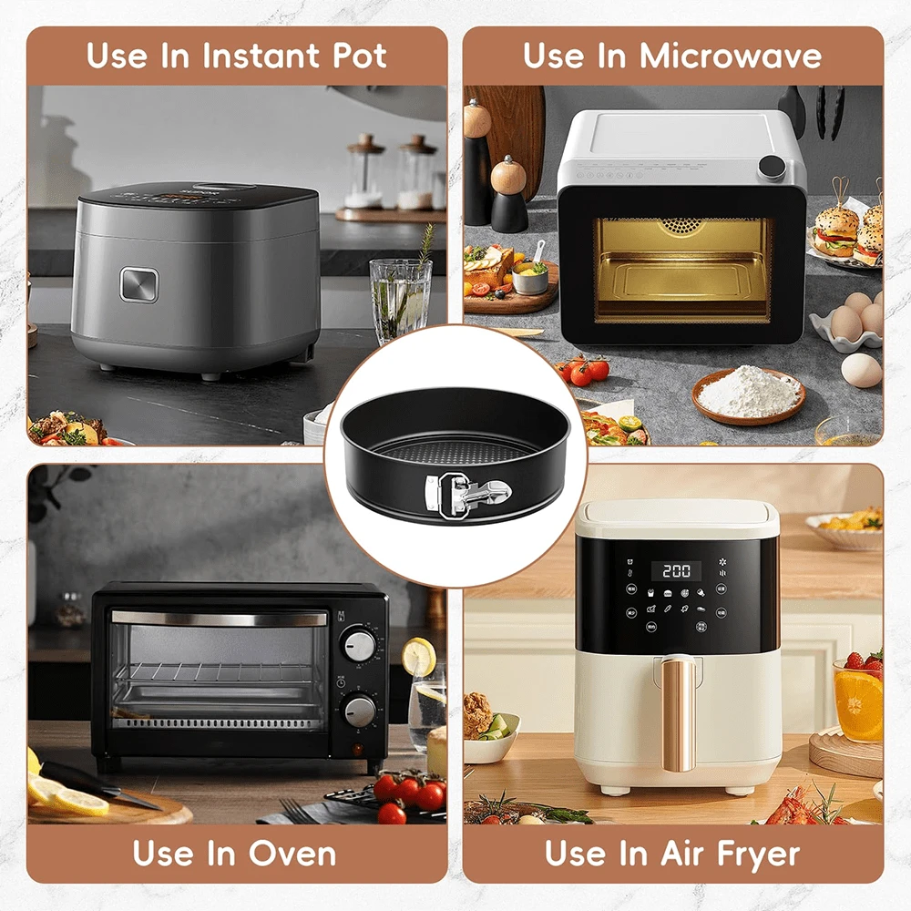 7 Inch Non-Stick Springform Pan Cheesecake Pan Cake Pan, Cheese Cake ...