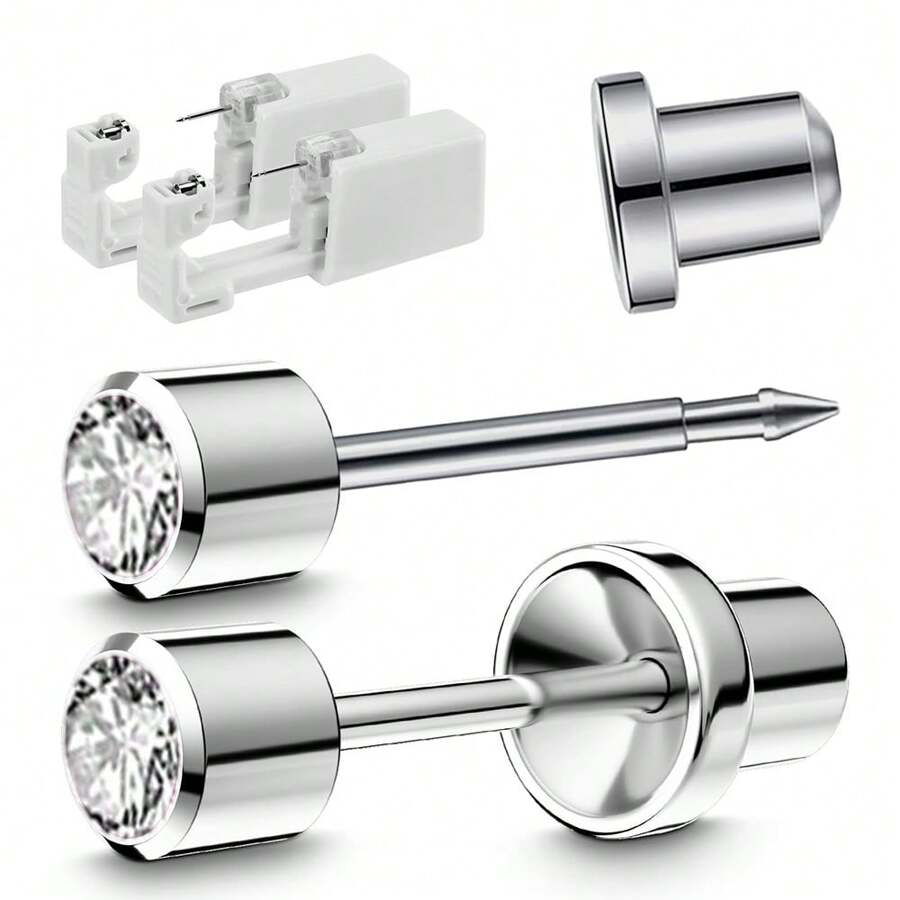 2Pcs Ear Piercing Kit Disposable Sterile Ear Piercing Kit WIth Safety ...