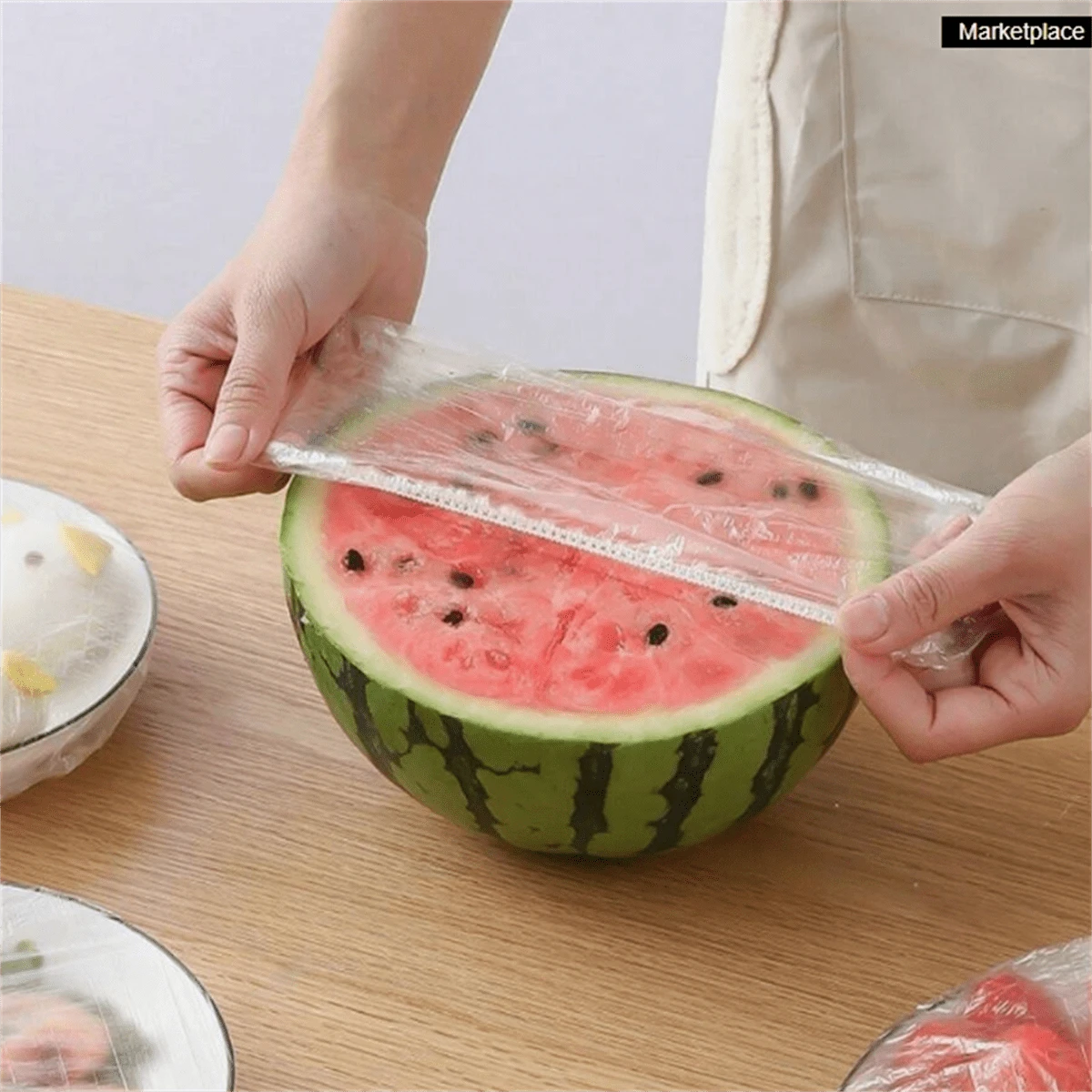 100PCS Disposable Plastic Wrap For Keeping Leftover Foods Fresh With ...