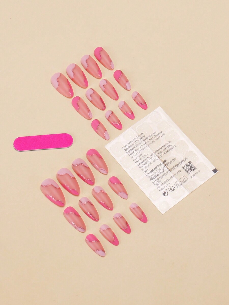 Press On Nails Instantly Enhances Your Look With A Complete Set Of 24 ...