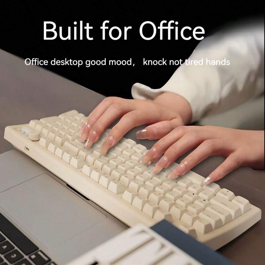 EWEADN Wireless 2.4G Rechargeable & Silent Keyboard, With Type-C ...