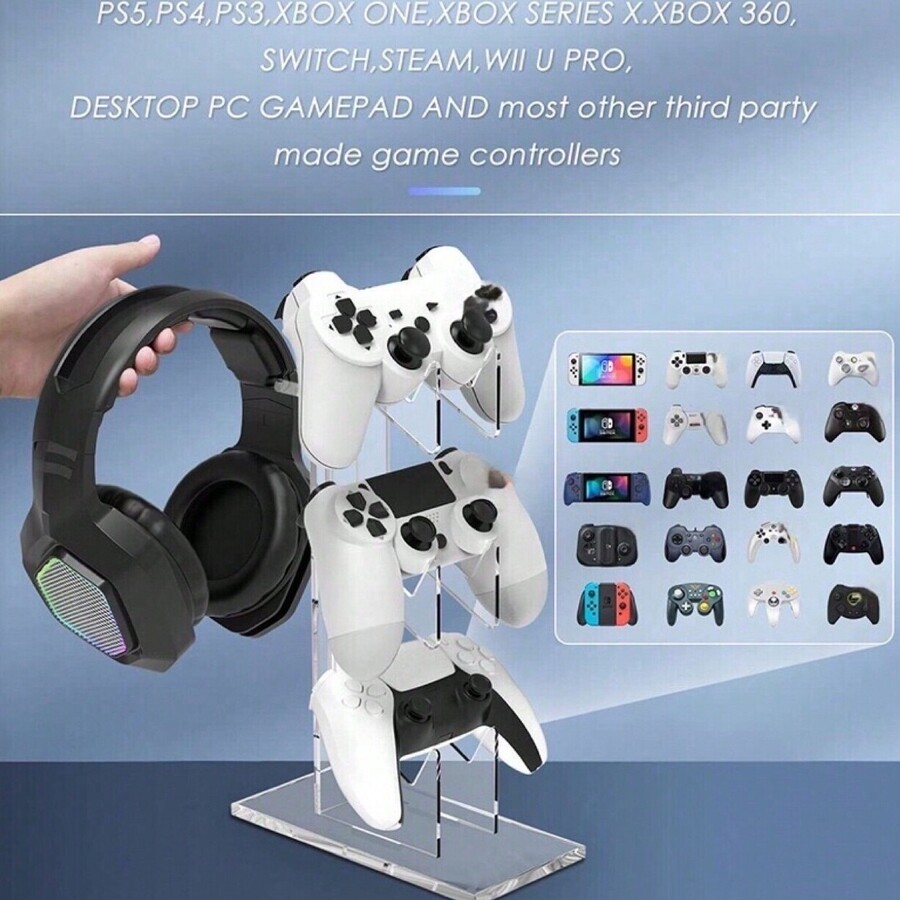 Game Controller Display Stand Universal Control Holder Compatible With Ps4 Ps5 Xbox One Switch