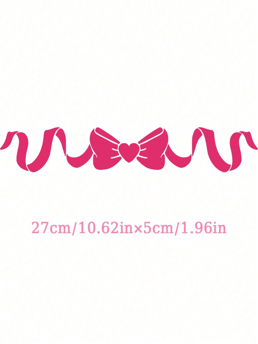 Ribbon Bow Car Decal - Cute Car Decal Car Window Coquette Bow Sticker ...