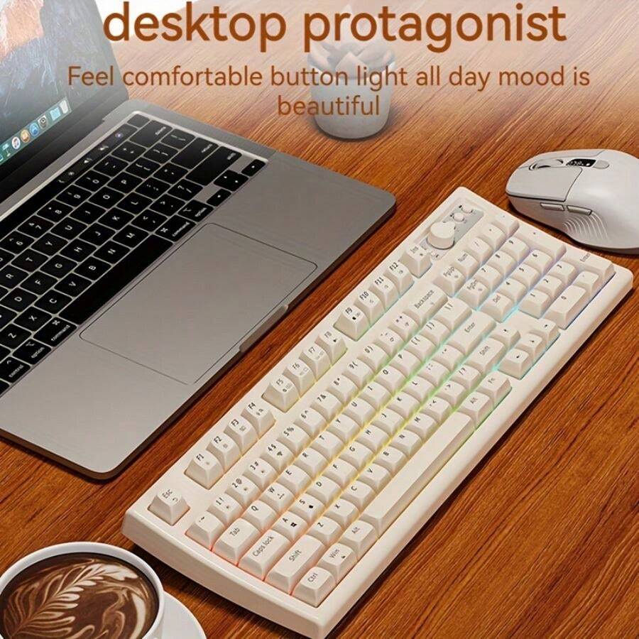 EWEADN Wireless 2.4G Rechargeable & Silent Keyboard, With Type-C ...