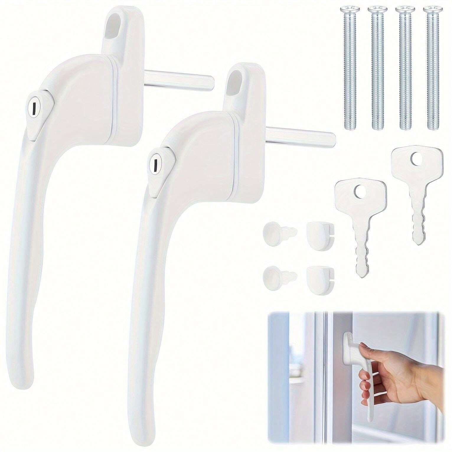 2pcs/Pack Universal Window Handle With Lock, Alumimum Alloy, 43mm ...