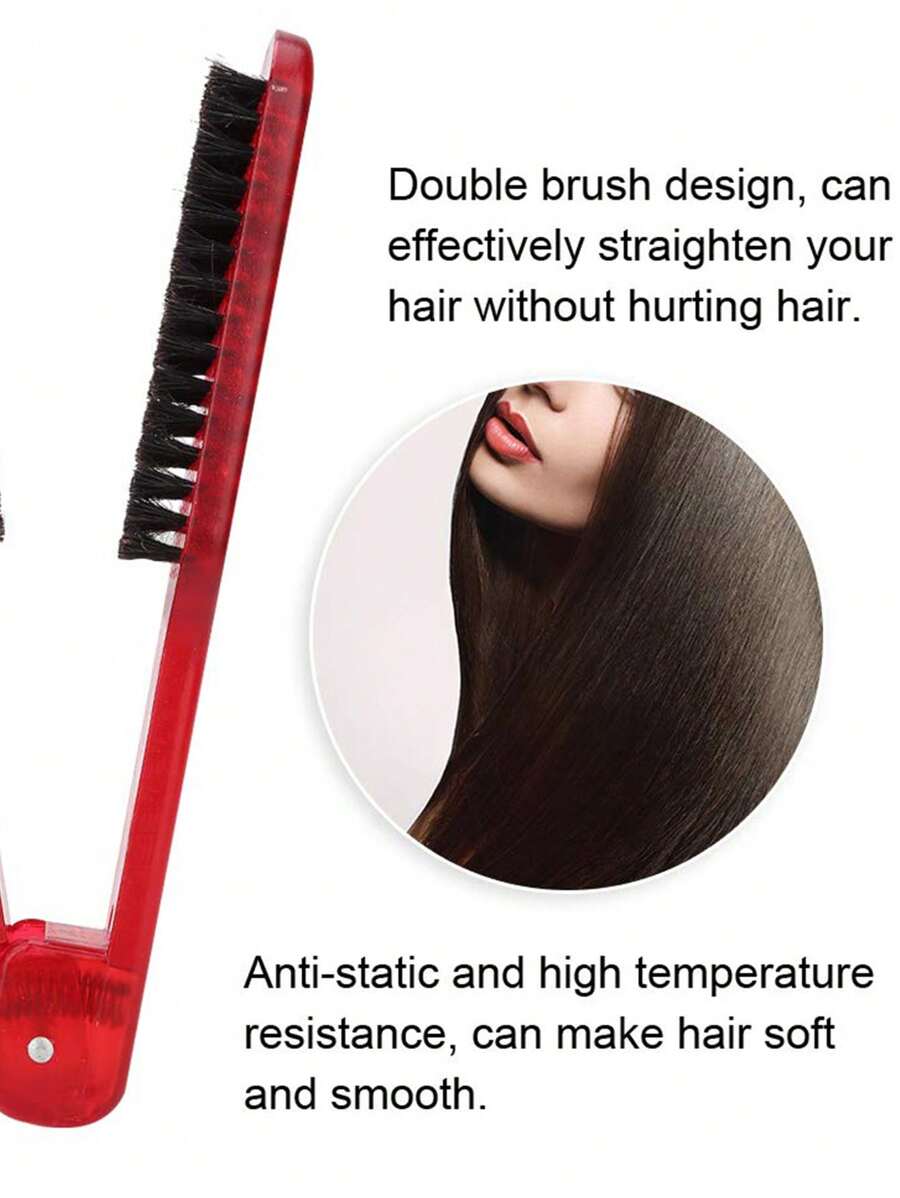 Double-Sided Comb, Straight Hair Comb Tool Clipper V-Shaped Tool Brush ...
