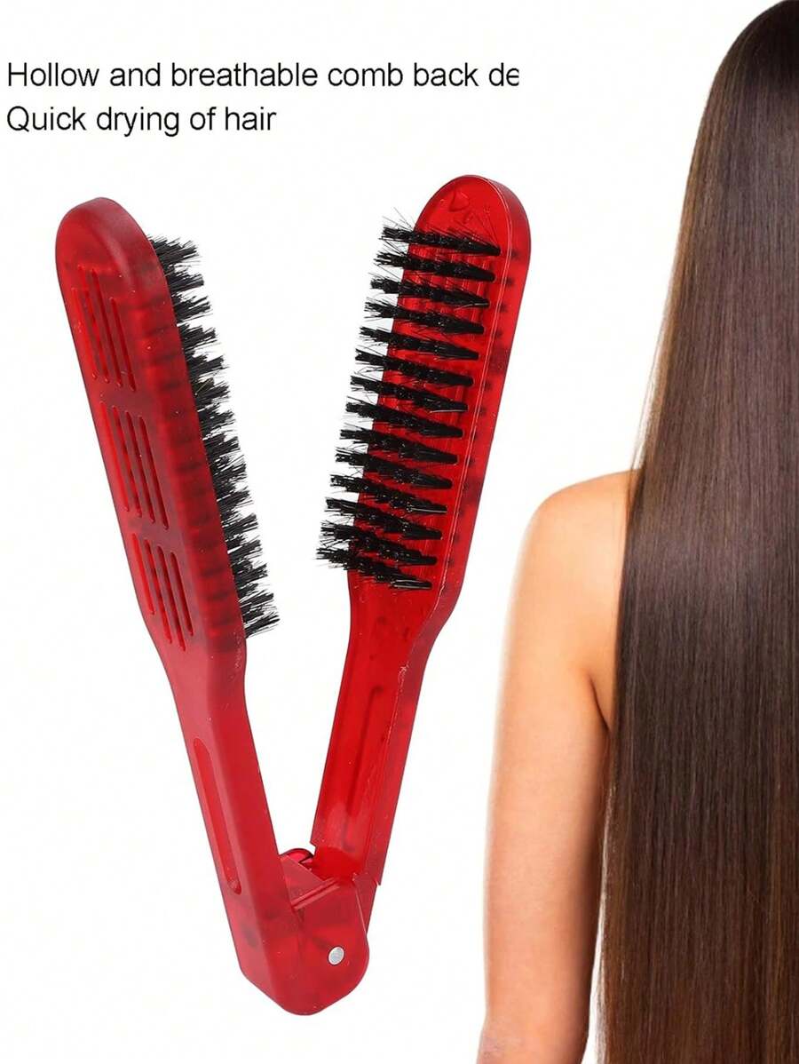 Double-Sided Comb, Straight Hair Comb Tool Clipper V-Shaped Tool Brush ...