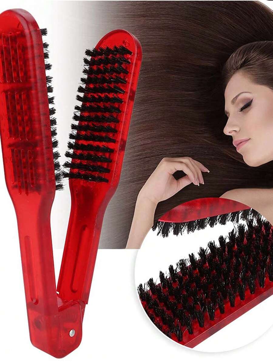 Double-Sided Comb, Straight Hair Comb Tool Clipper V-Shaped Tool Brush ...