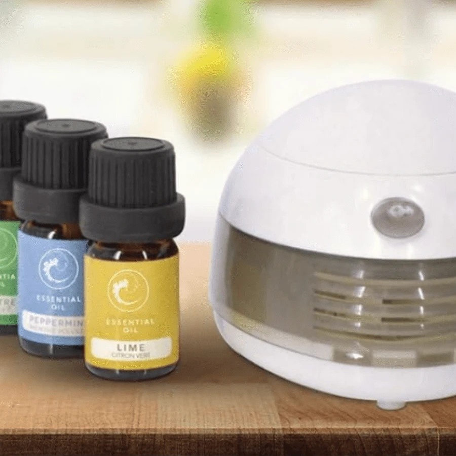 Stress Relief Oil Diffuser With 4 Aromatherapy Oils Small & Portable ...