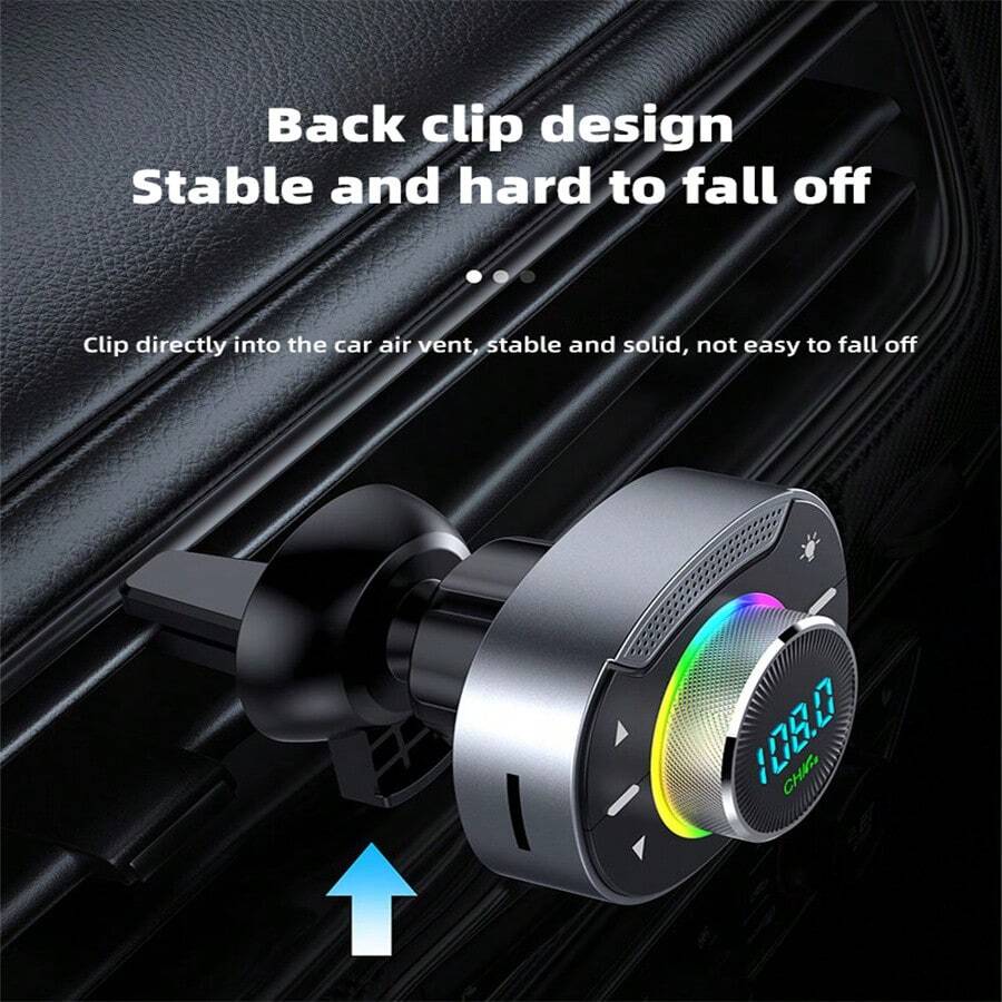 T86 Wireless Car FM Transmitter With 5.0 Compatibility, Wireless Hands ...