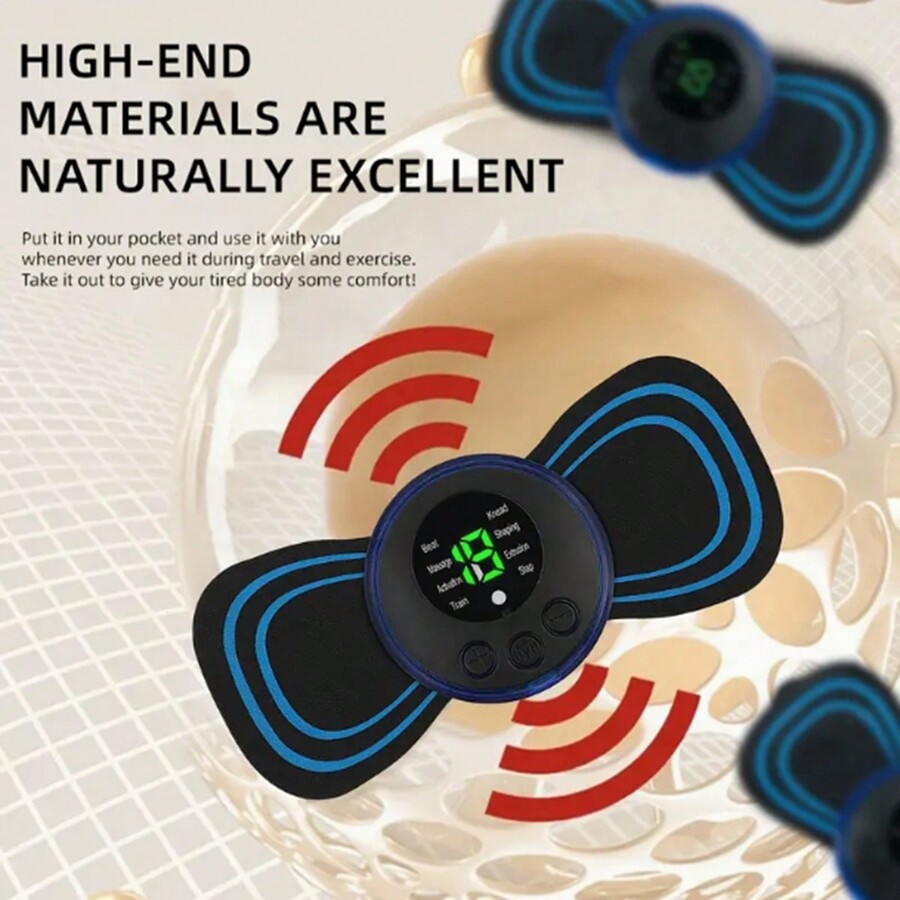 1pc Mini Massage Patch, Small Size And Easy To Carry, 8 Modes And 19 ...