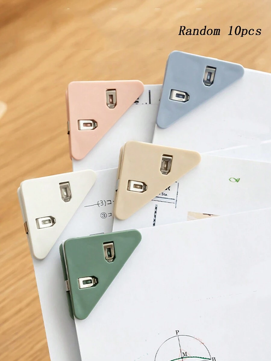 10pcs/Set Triangle Folder Corner Folder Test Paper Storage Artifact ...