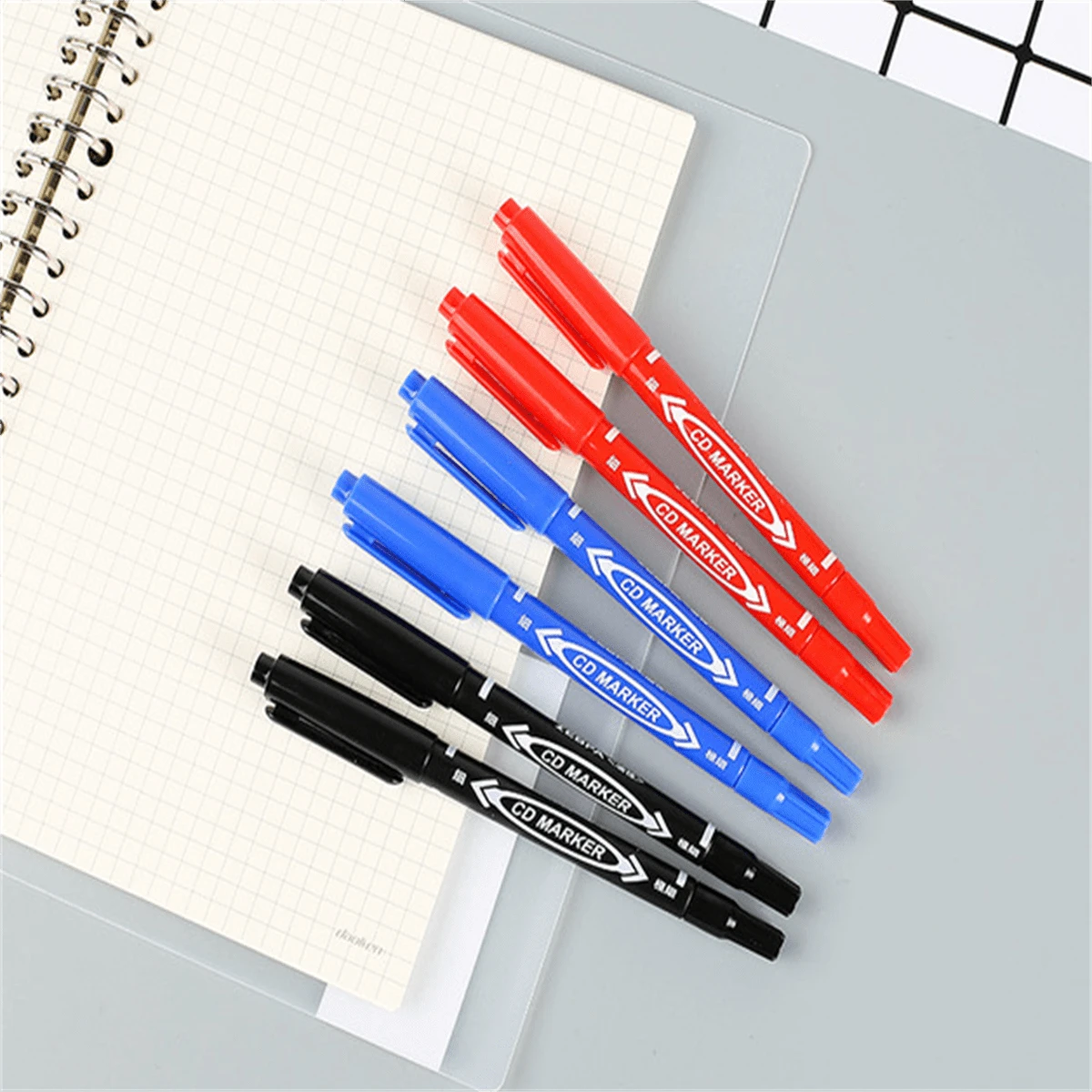 10pcs/Box, Double-Headed Color Permanent Art Marker Pen Fine Tip ...