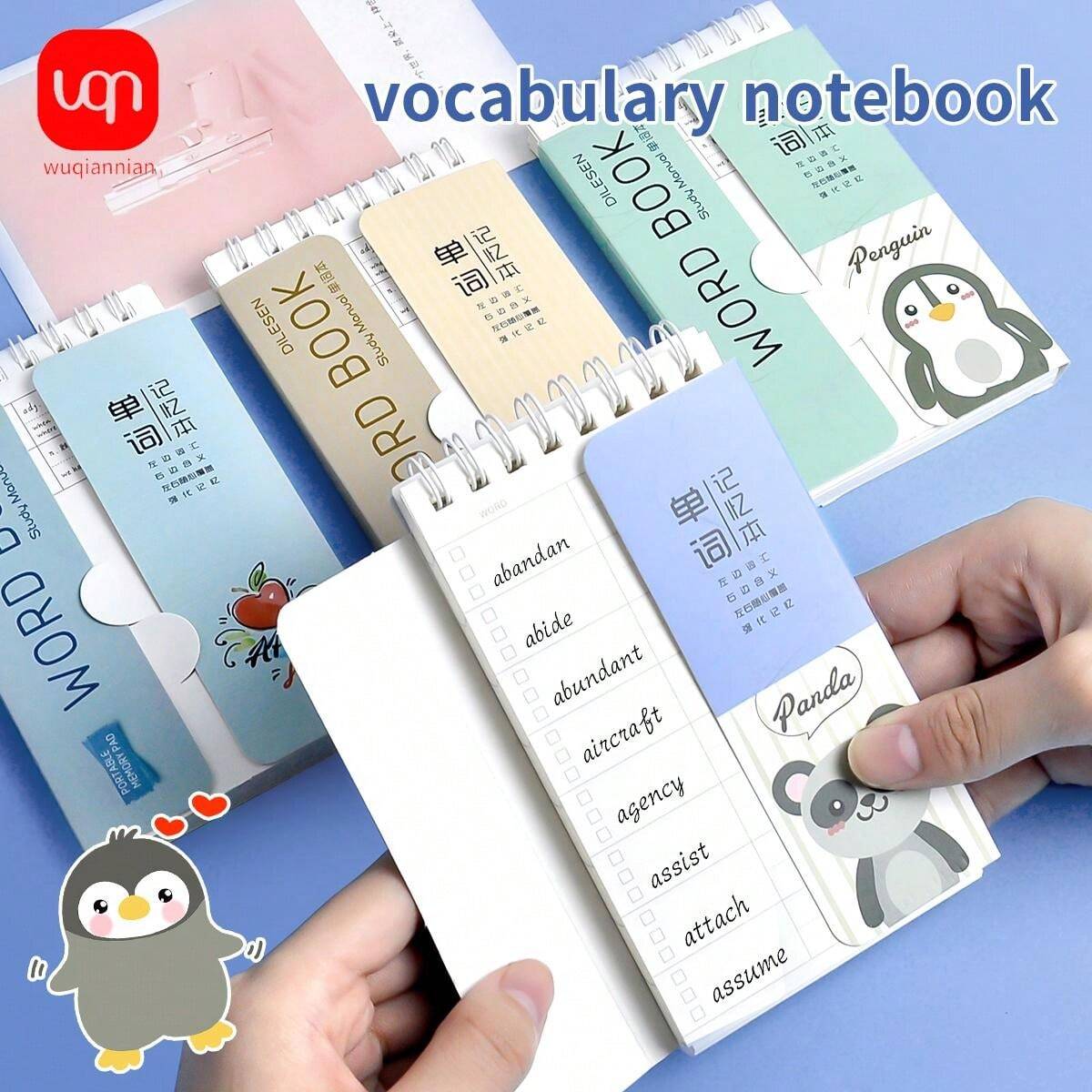 8pcs Alphabet Vocabulary Books Book In Horizontal Word List Notebook ...