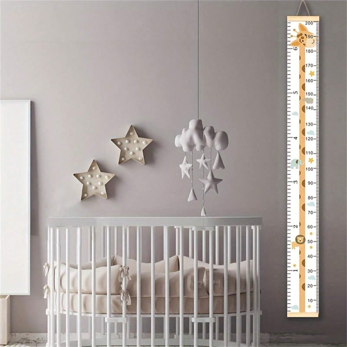 1 Pc Growth Height Chart (7.9 X79 Inch), Giraffe Fabric Height Chart ...