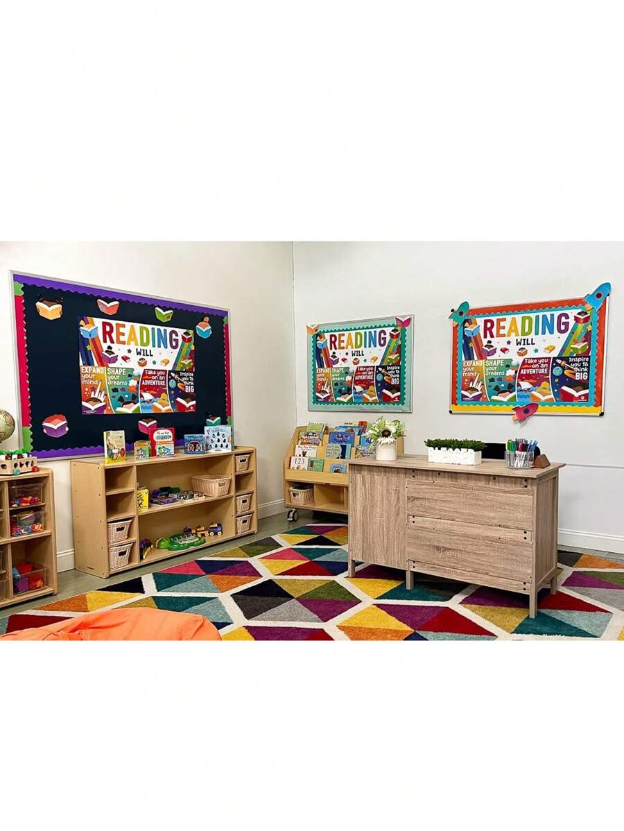 Chalkboard Decorations - Reading Banners And Posters - Bulletin Boards ...