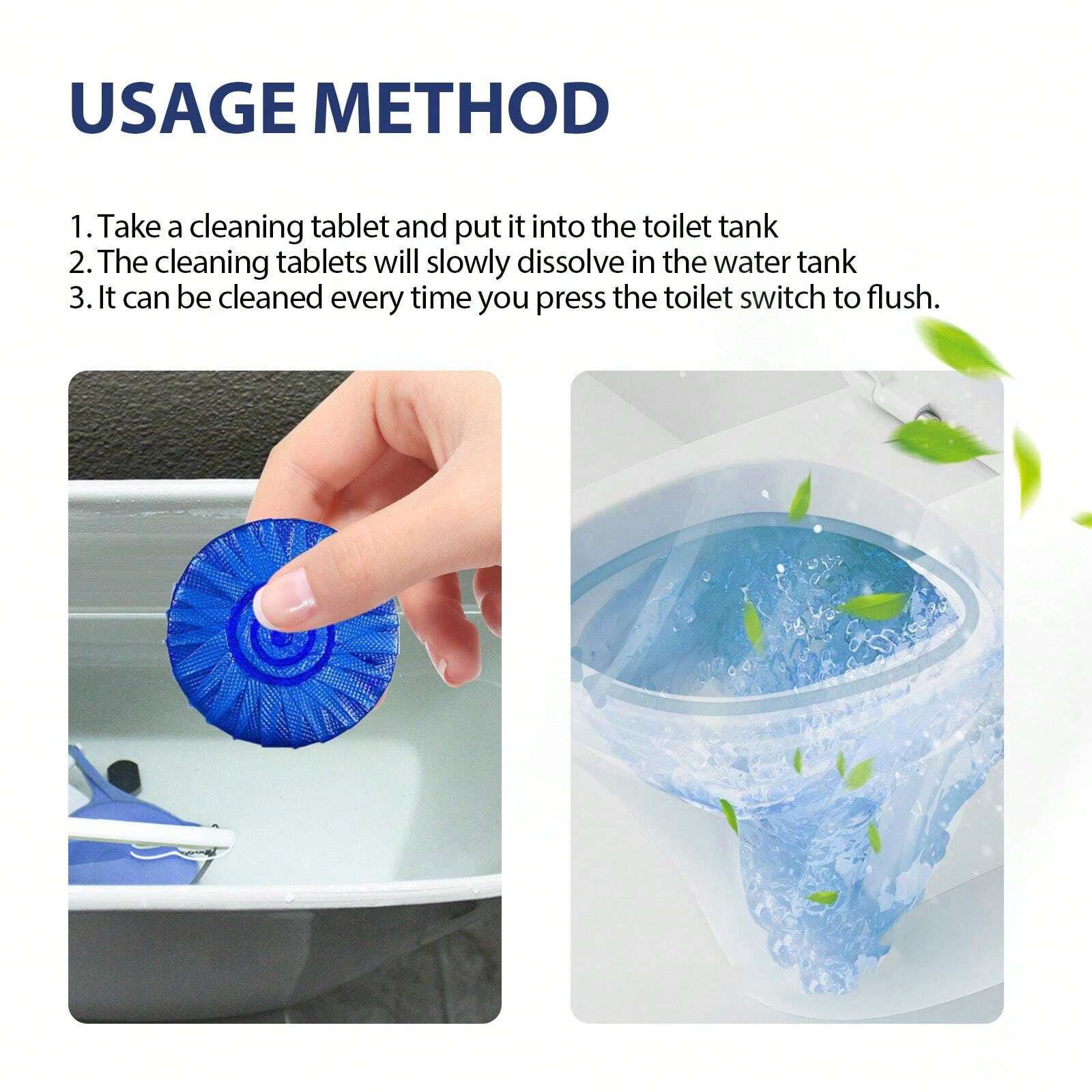 Toilet Cleaning Tablet Household Toilet Seat Cleaning, Descaling ...