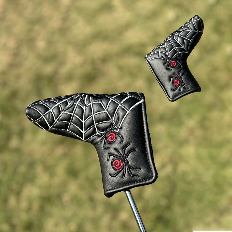 1pc Golf Putter Covers With Embroidery Spider Design - Golf Blade ...