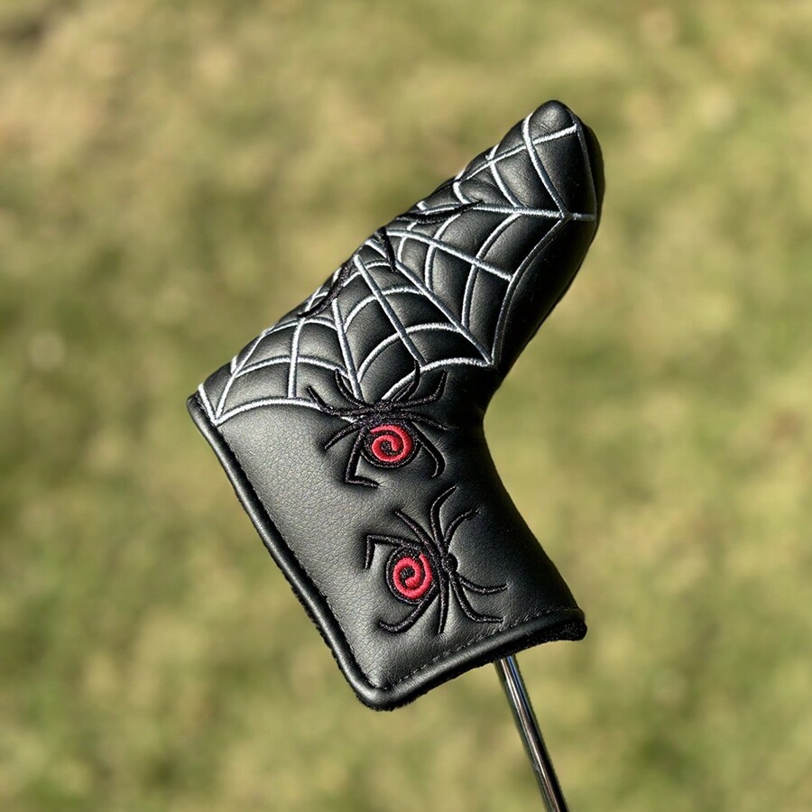 1pc Golf Putter Covers With Embroidery Spider Design - Golf Blade ...