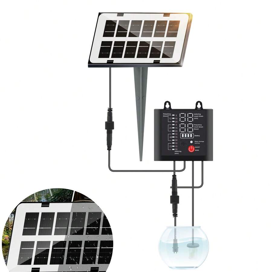 Solar Automatic Drip Irrigation Kit System,Solar Powered Auto Easy DIY ...