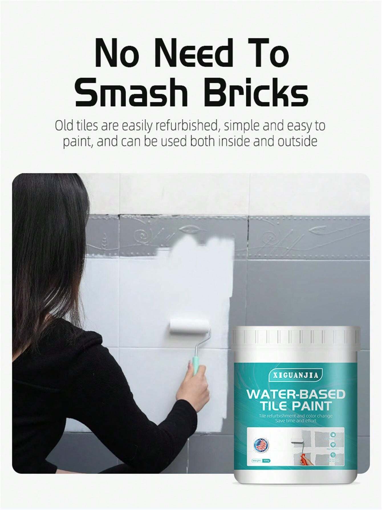 Water-Based Ceramic Tile Paint, Paint For Renovating & Changing Color ...