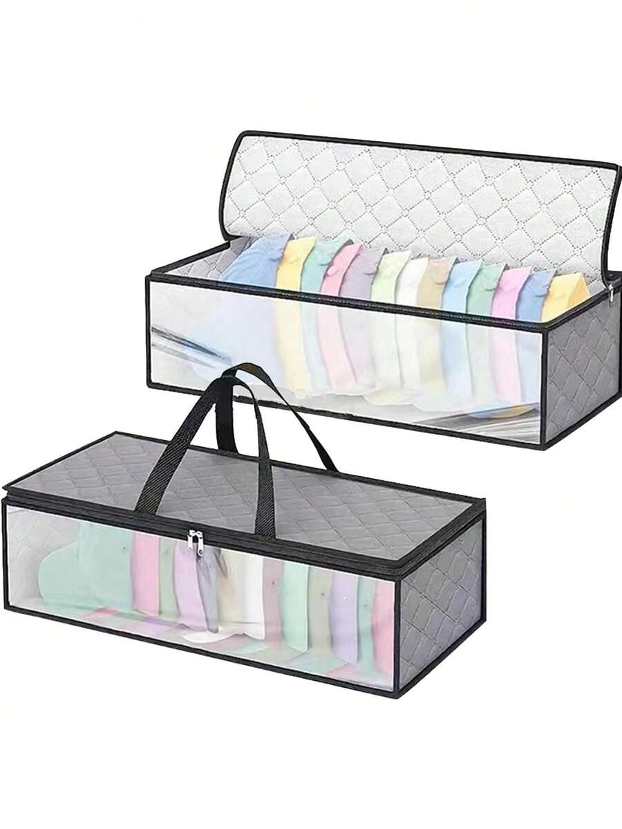 Cap Storage Box, Baseball Cap Organizer With Transparent Plastic Cover ...