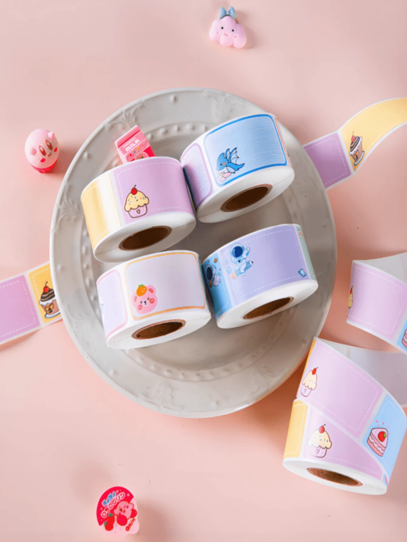 1 Roll Of 280 Kindergarten Name Stickers, Cartoon Adhesive Labels For ...