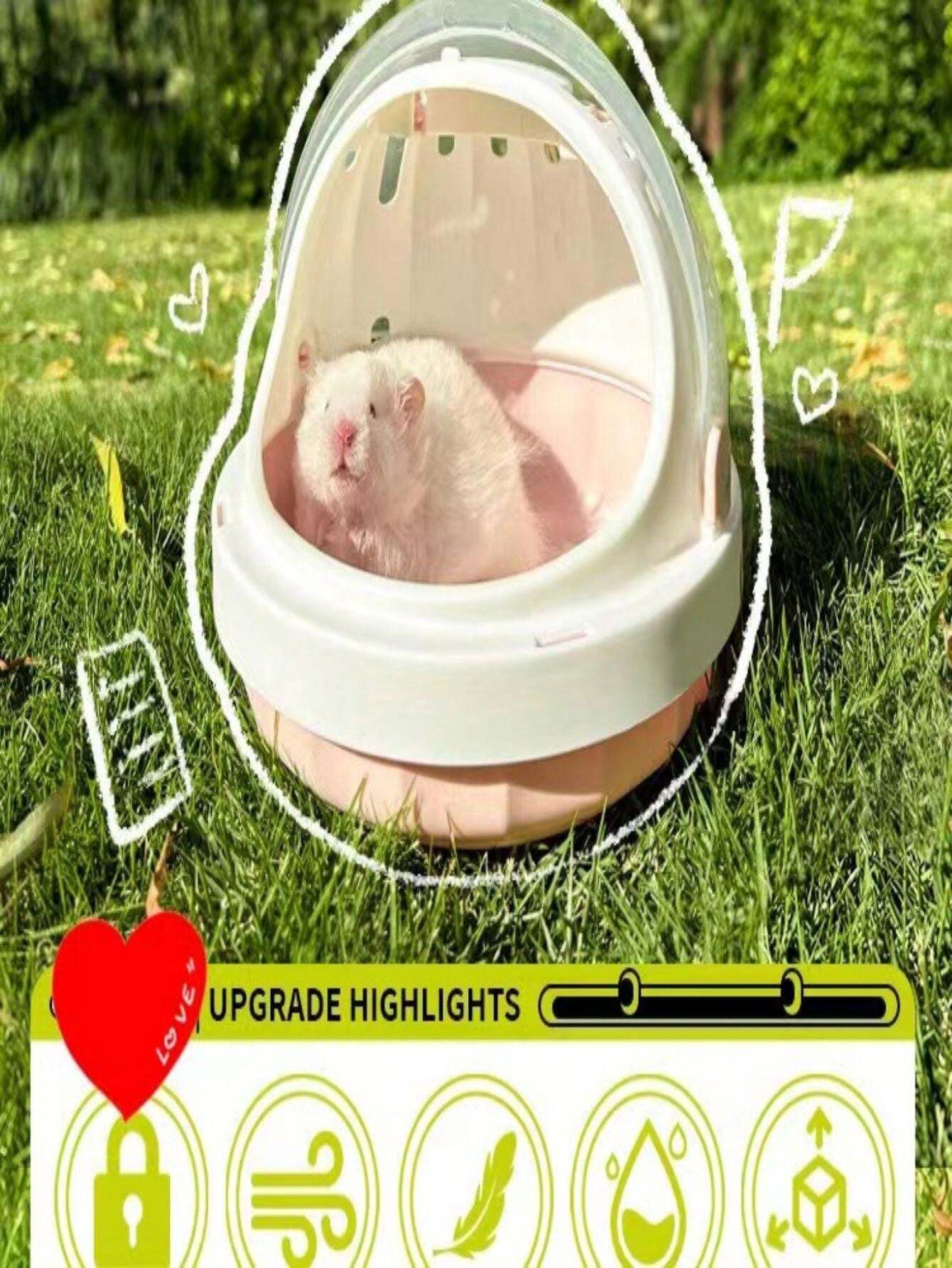 Portable Hamster Cage Shaped Like A Space Capsule With Teddy Bear ...