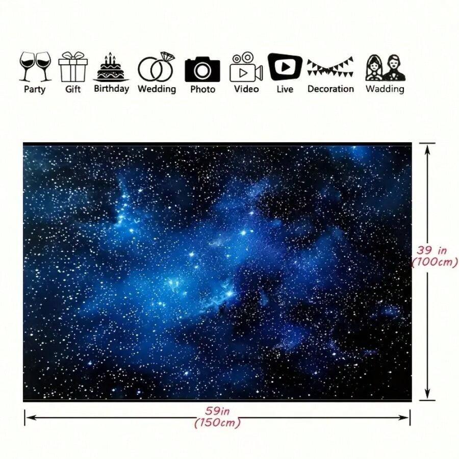 1pc, Night Sky Star Backdrops Universe Space Theme Starry Photography ...