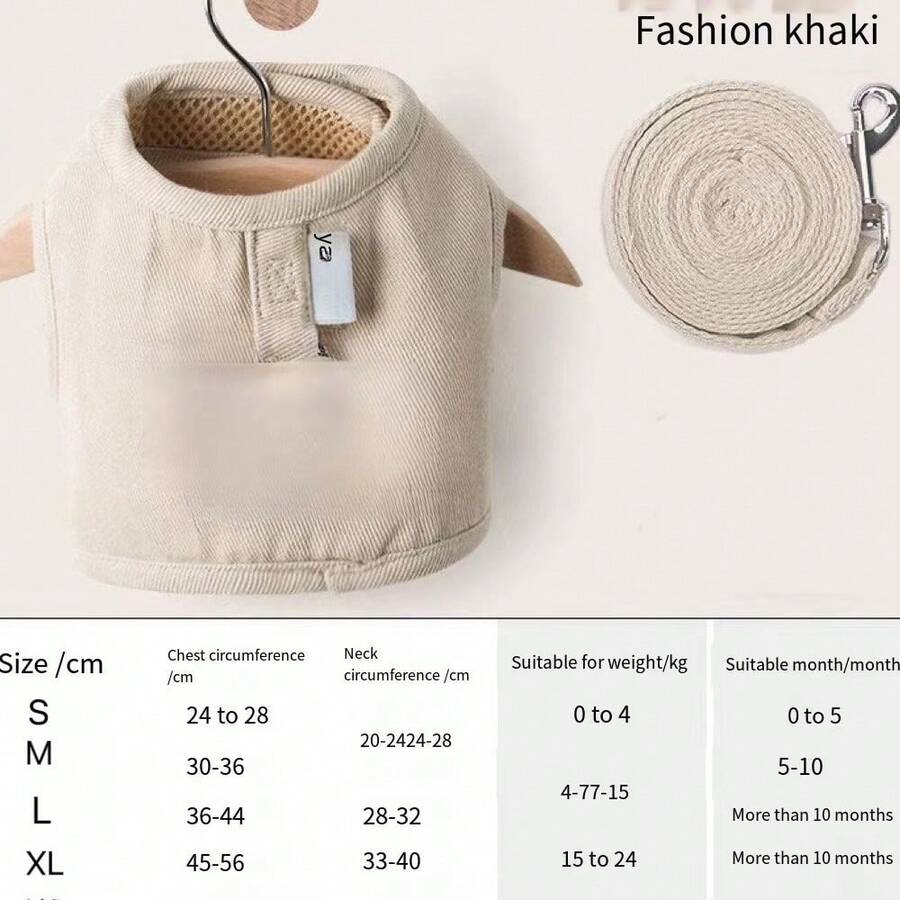 New Cat And Dog Towing Rope Four Seasons Mesh Breathable Vest Style ...
