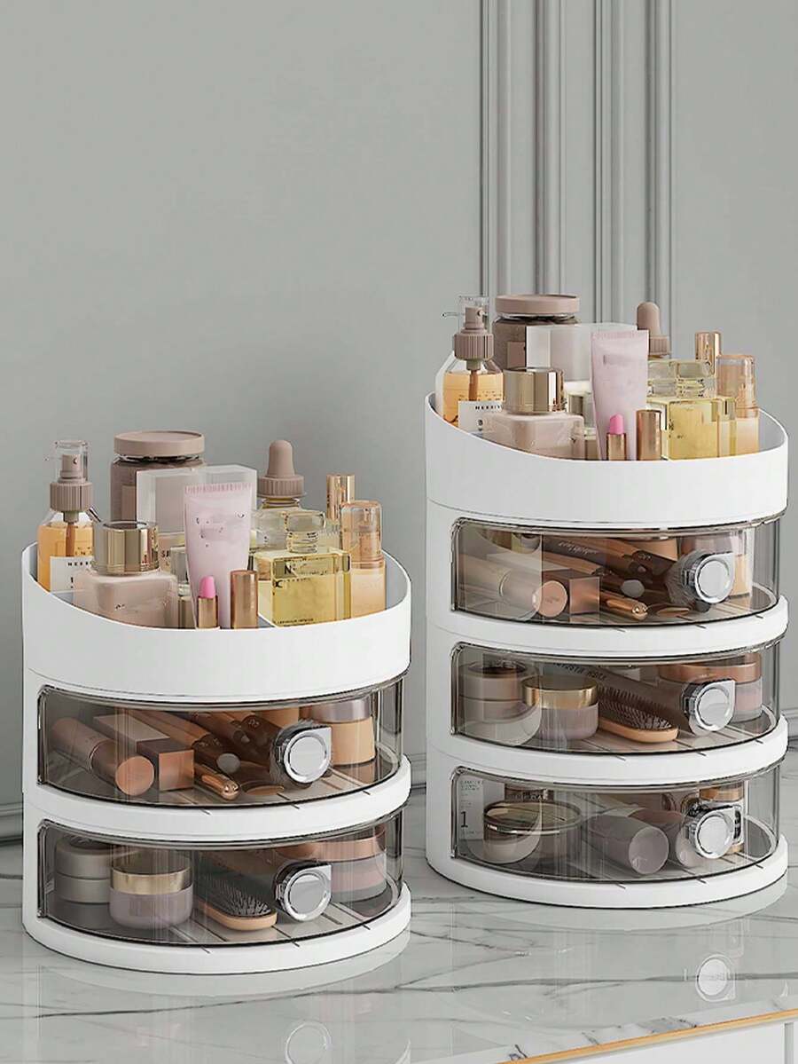 Desktop Makeup Organizer Box For Dressing Table, Skincare Products ...