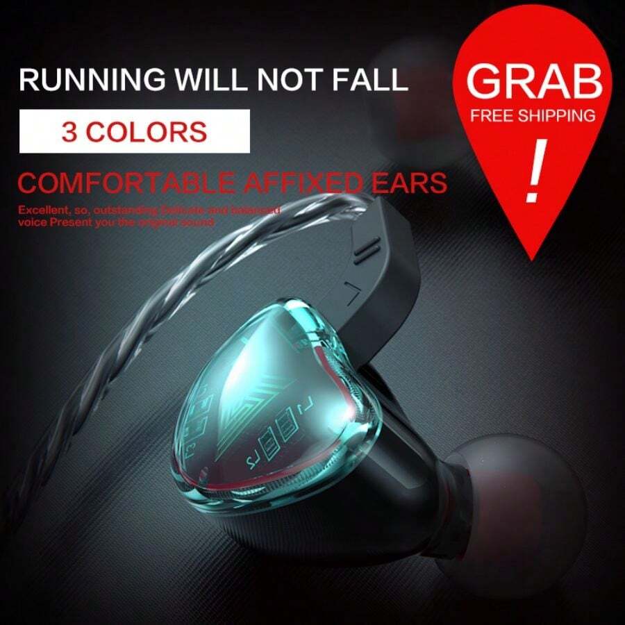 Original QKZ-AK9 Headset 4D Surround Sound Hifi Stereo Wired Headphone With HD Microphone In-Ear ...