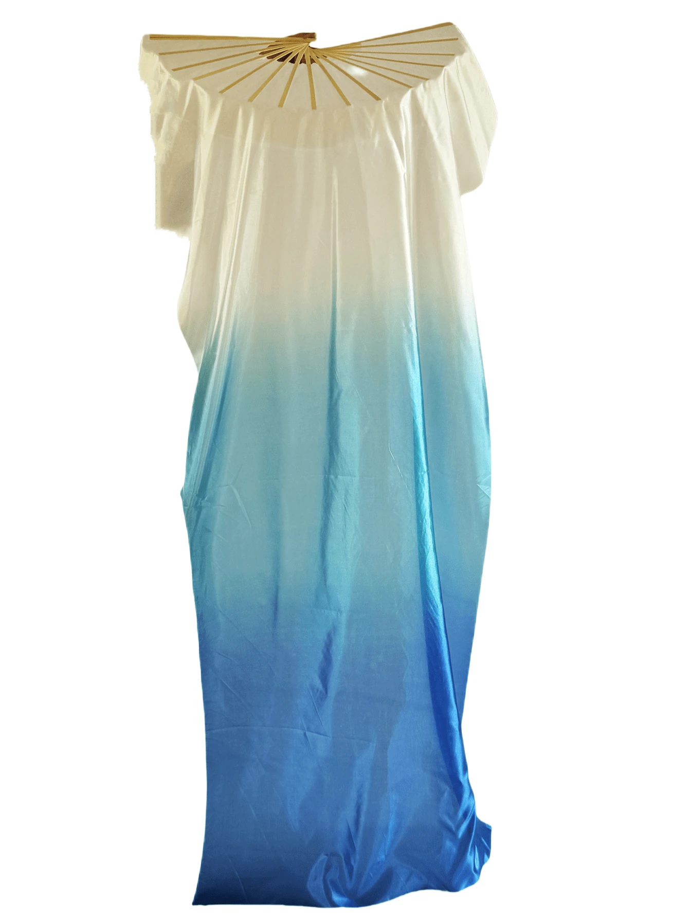 1pair(Left+Right) Of Yellow Orange Red Dance Fans, Made Of Bamboo Frame ...