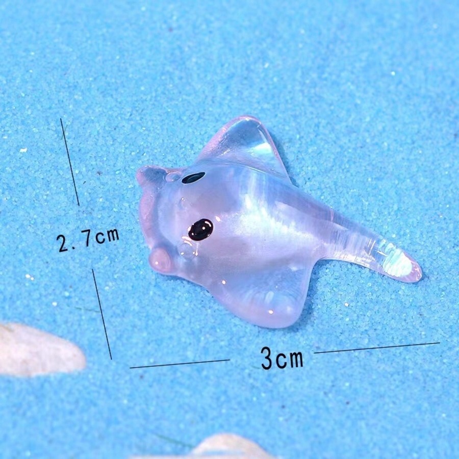 Miniature Realistic Sea Animal Devil Fish Model, Glow In Dark, Colorful ...