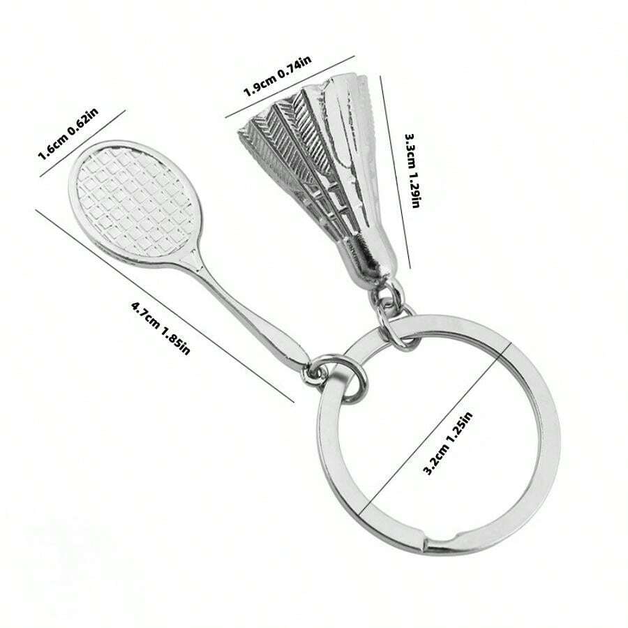Creative Simulation Badminton Keychain For Sports Club & Souvenir | SHEIN