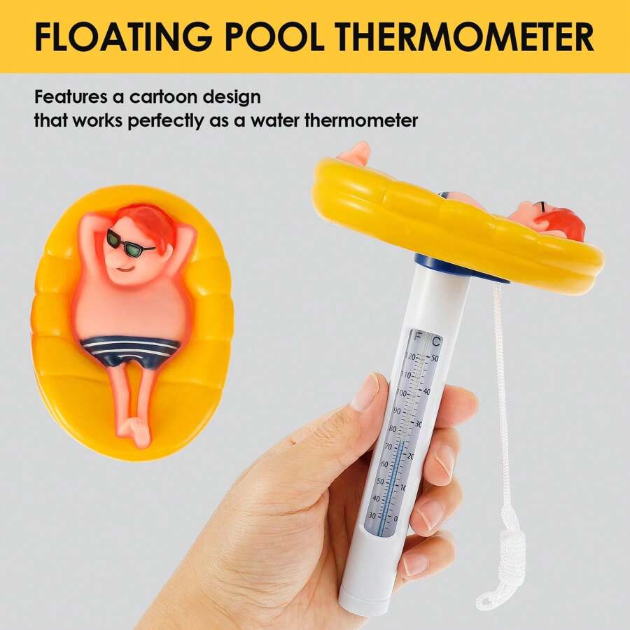Pool Thermometer Large Floating Water Temperature Thermometers With ...