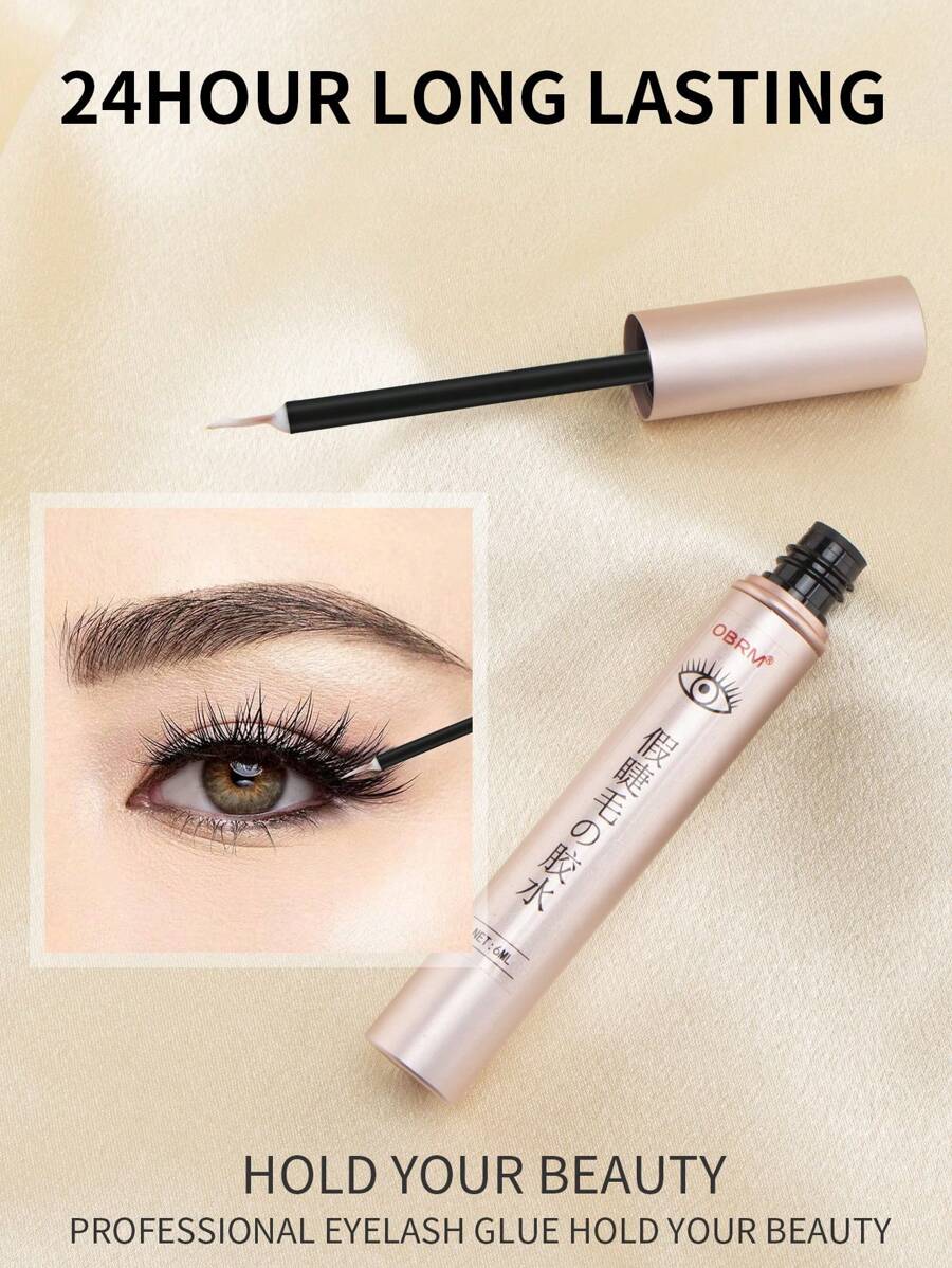 1 pieza Pegamento de pestañas de larga duración de hasta 72 horas, impermeable, libre de látex e ...