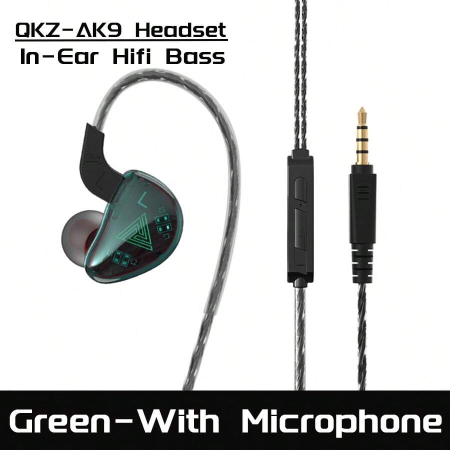 Original QKZ-AK9 Headset 4D Surround Sound Hifi Stereo Wired Headphone With HD Microphone In-Ear ...