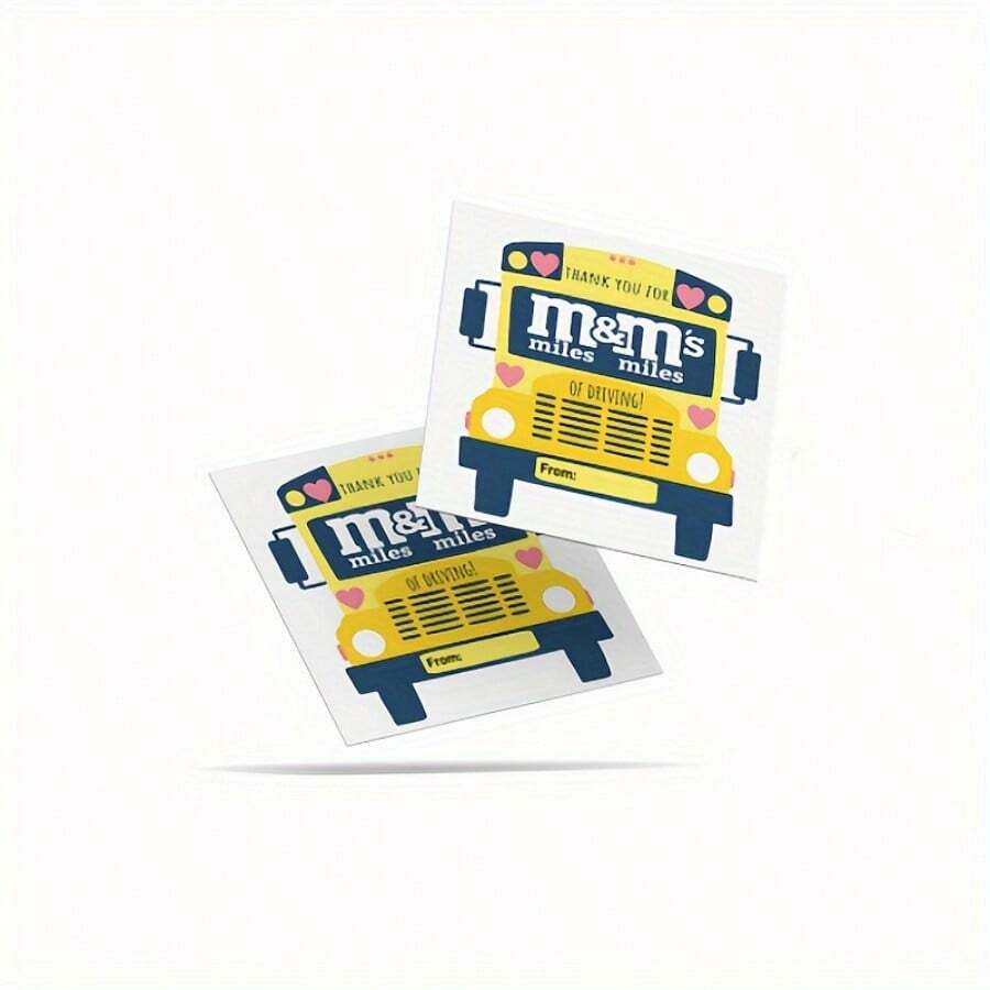 5Pcs Bus Driver Appreciation Tags, Valentine's Day Gift For Bus Driver ...