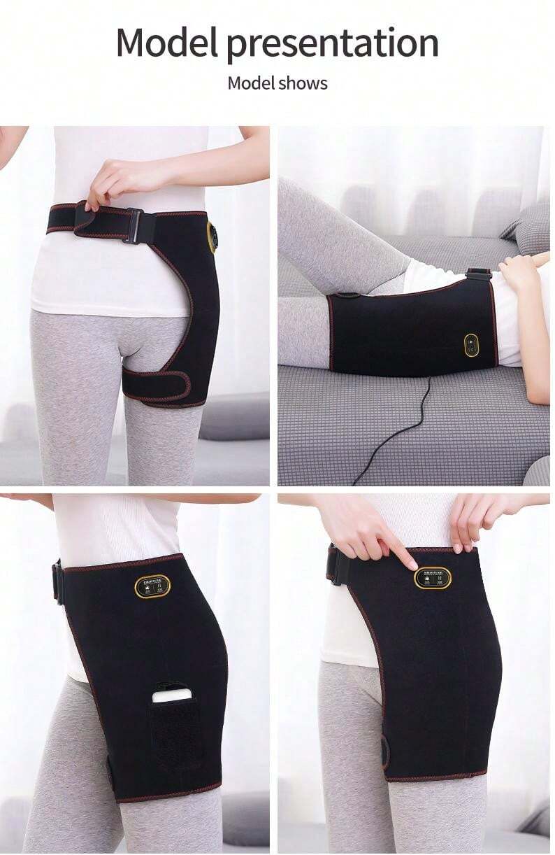 1 USB Electric Heated Hip Support, Heated Thigh Support Hot Compression ...