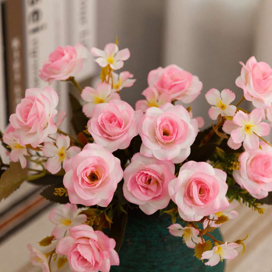 Simulated Acuteangle Ruby Flowers, High-Quality Silk Flowers ...