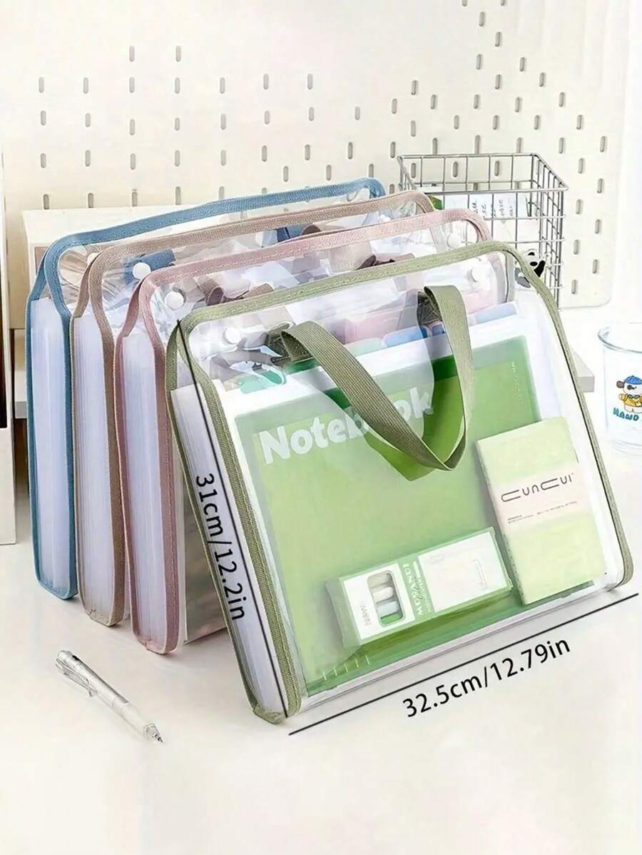 Durable Pvc Expandable 13-Pocket File Organizer With Tabs - Portable ...