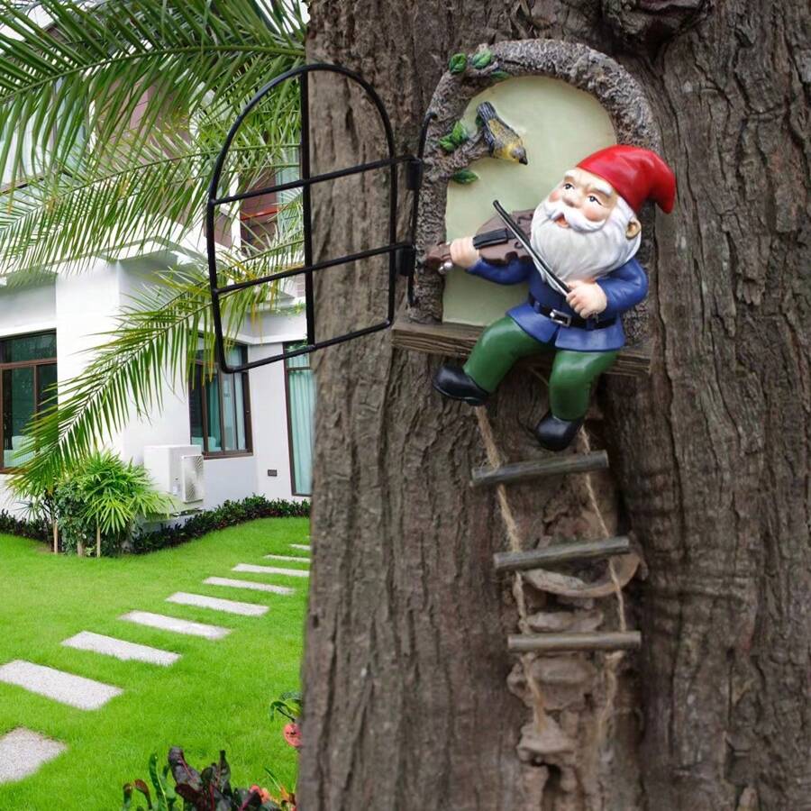 1pc, Drinking Dwarfs Iron Window Tree Face Tree Hanging, Window Tree ...