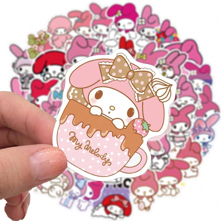 50Pcs Sanrio Officially Licensed Stickers My Melody Stickers Kawaii ...
