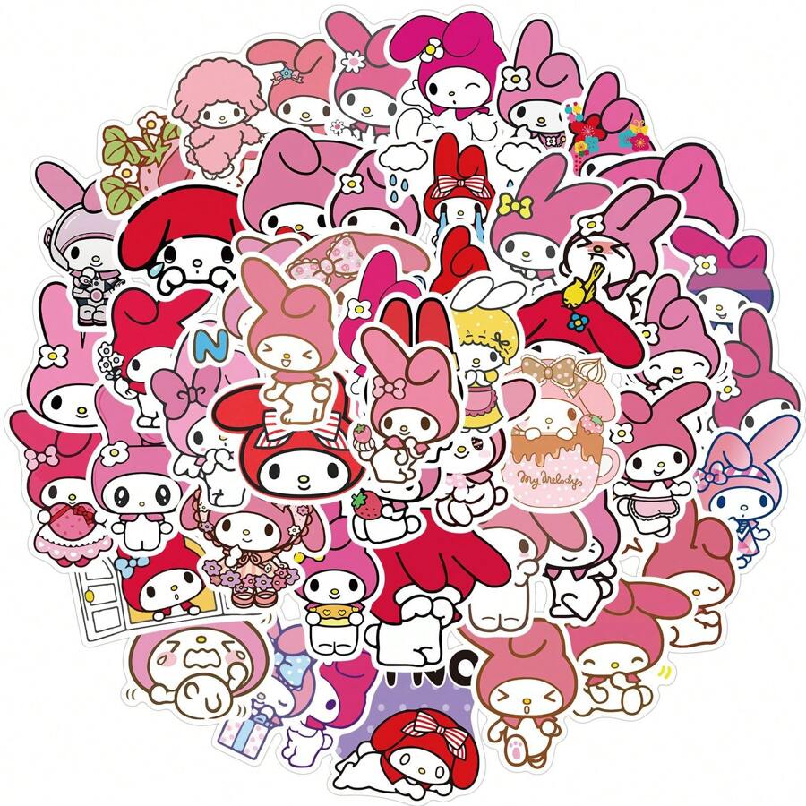 50Pcs Sanrio Officially Licensed Stickers My Melody Stickers Kawaii ...