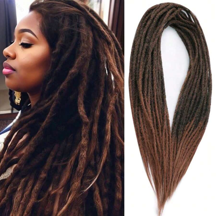 22 Inch Double Ended Dreadlocks Extensions For Women 10 Strands ...