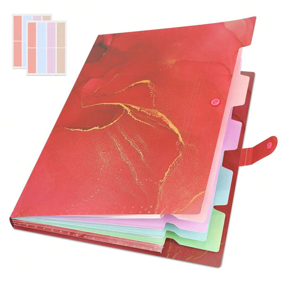 Pasta de arquivo estilo mármore, pastas de arquivo expansíveis com ...