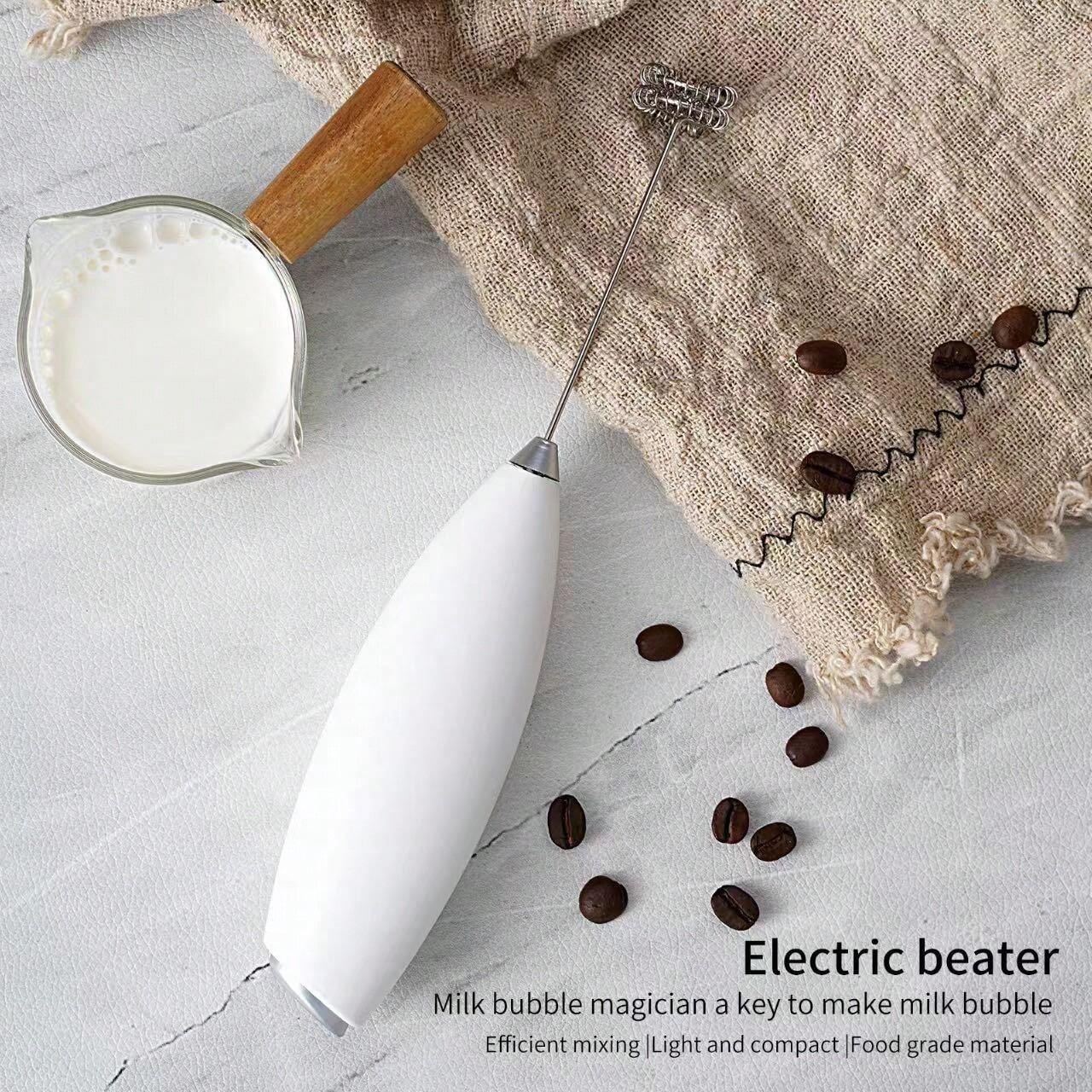 Quick Froth Handheld Milk Frother: Portable, Battery-Powered Whisk For ...
