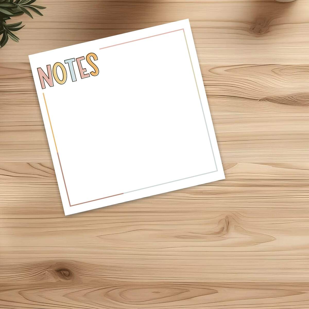50 Sheets Classic Notes Sticky Notes, Self-Adhesive Mini Notepad, 3x3 ...