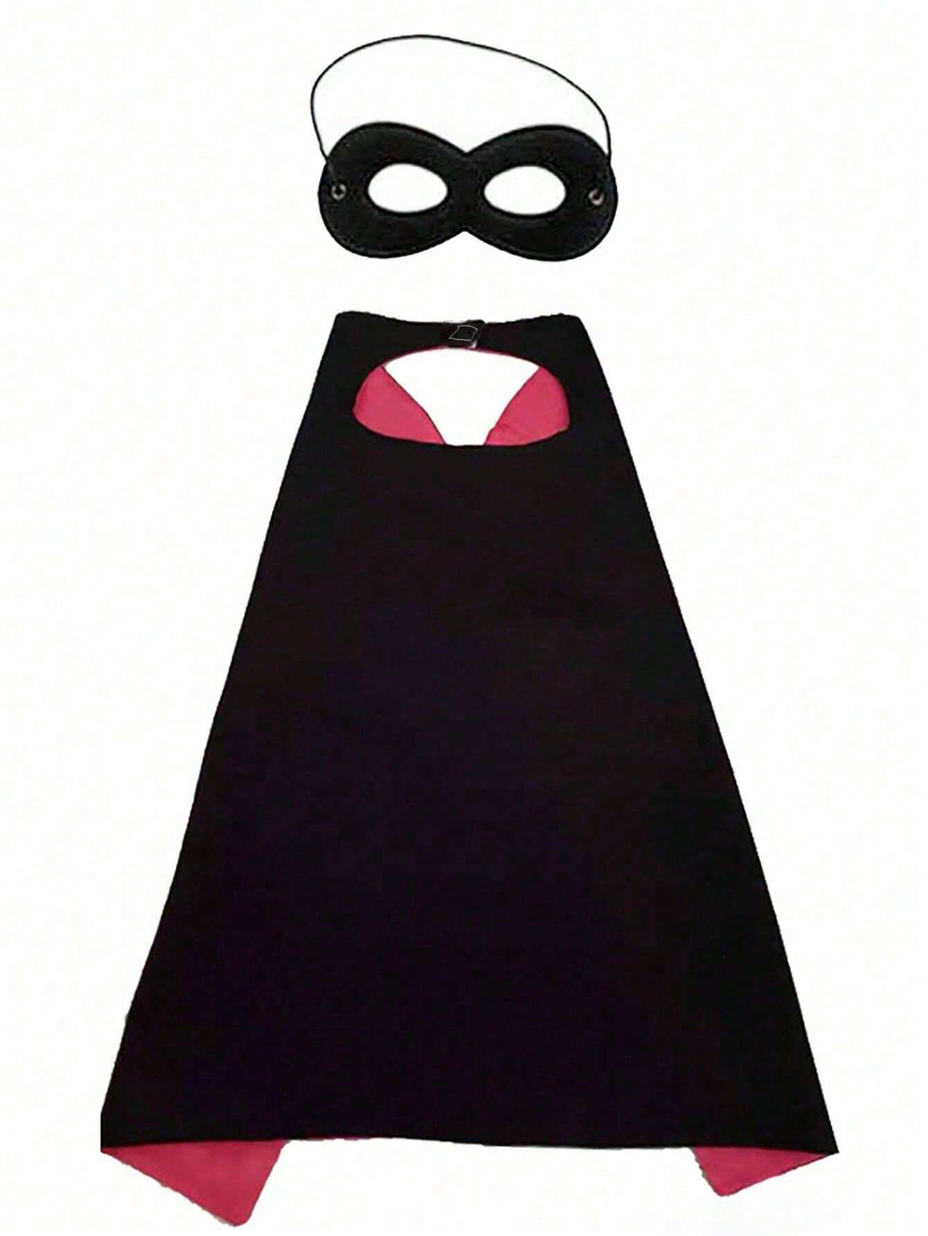 2pcs Double-Sided Solid Color Cape Double-Layer Hero Cape Costume Can ...